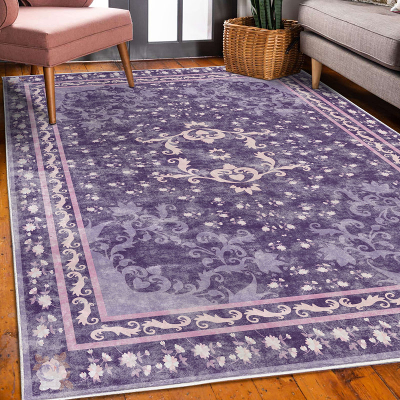 Charlton Home® Braxdon Damask High Density Long Fiber Poly Threads ...