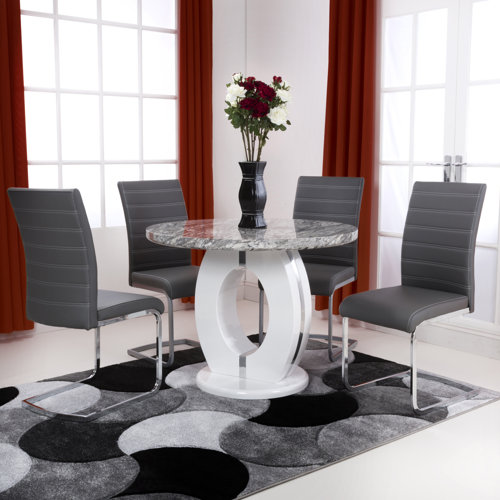 Ivy Bronx Auromita Dining Set with 4 Chairs & Reviews | Wayfair.co.uk
