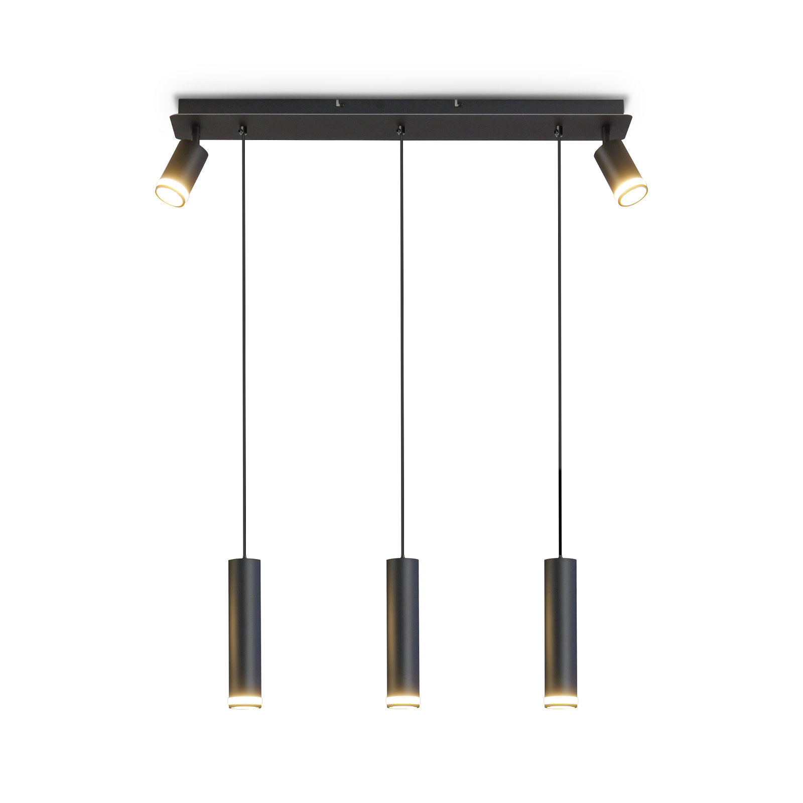 Wrought Studio™ 5 Light Cylinder Pendant Light Kitchen Island | Wayfair