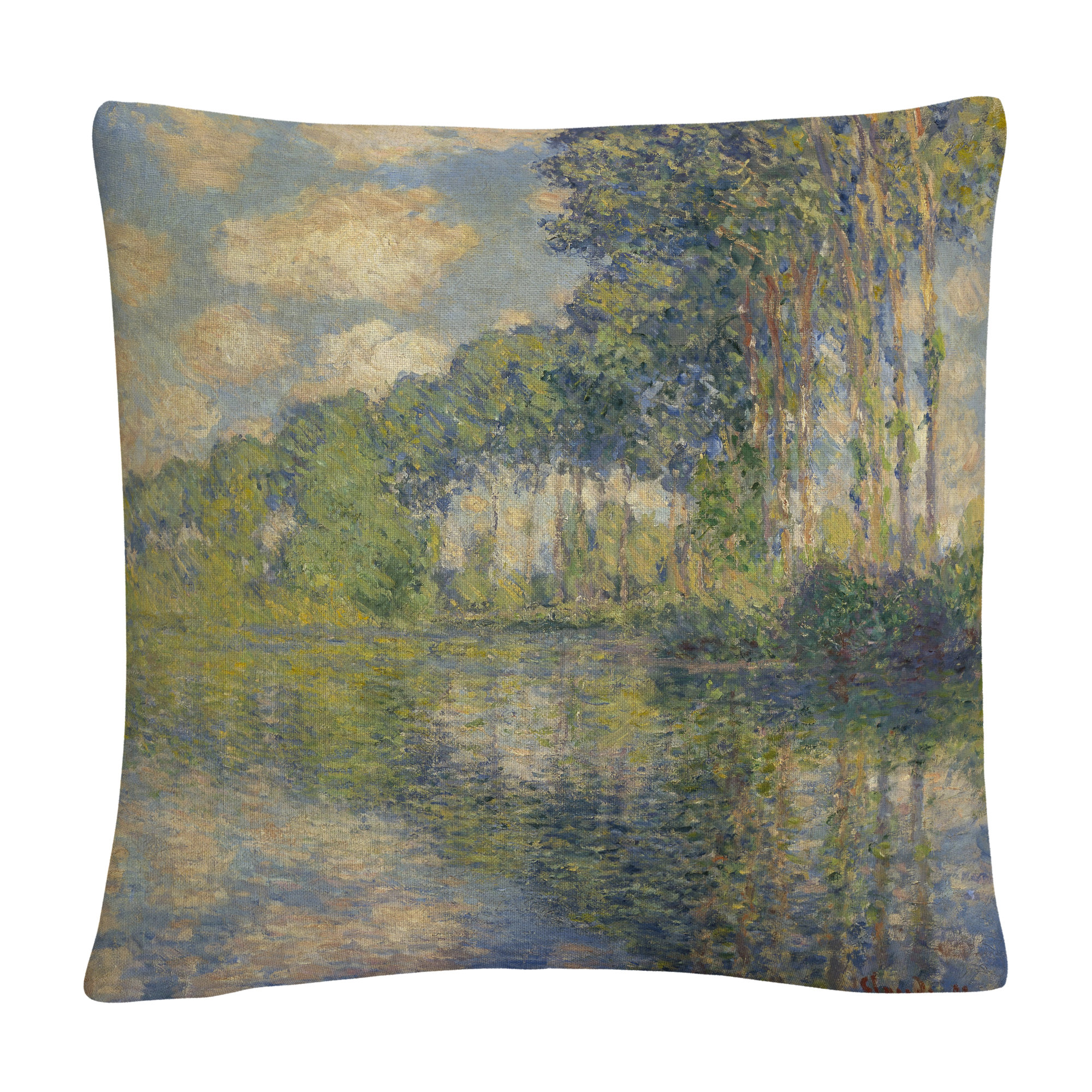 Trademark Fine Art Claude Monet Square Pillow Cover and Insert ...