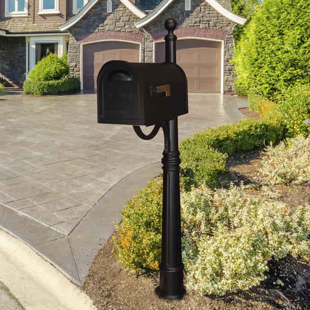 America's Finest Lighting Company Post Mounted Mailbox | Wayfair