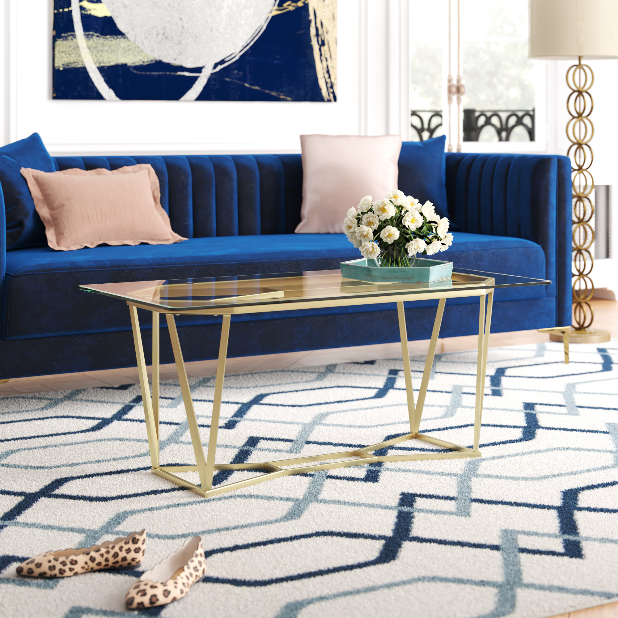 Willa Arlo Interiors Armendariz Glass Top Single Coffee Table - Wayfair ...