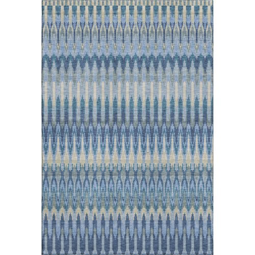 Bungalow Rose Premium Machine Washable Prisco Denim Rug | Wayfair
