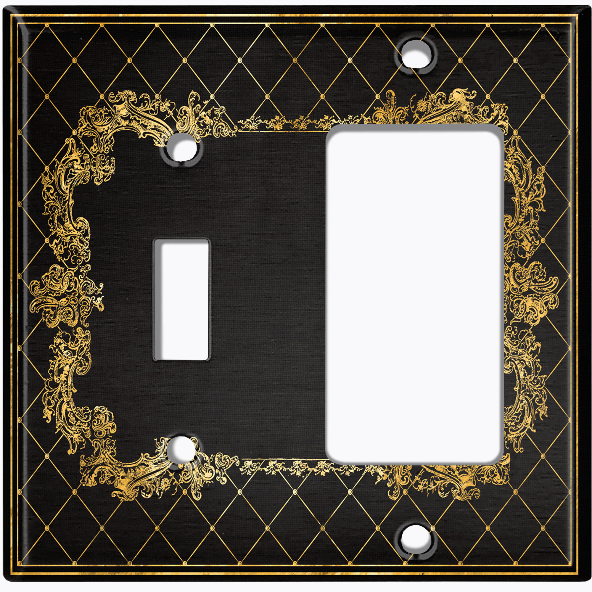 WorldAcc 2-Gang Combination Wall Plate | Wayfair