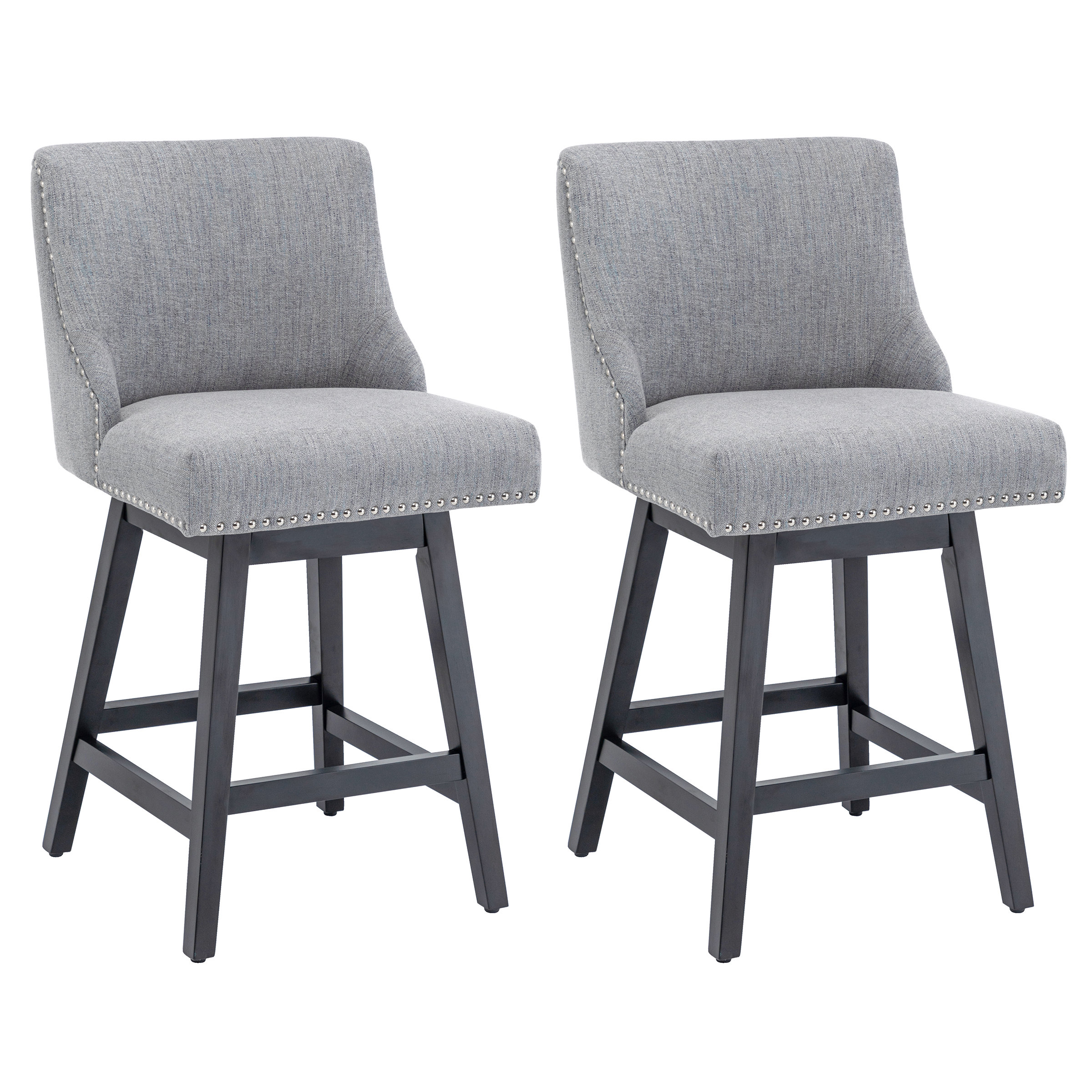 Lark Manor™ Lark Manor Counter Stools,26" 360 Free Swivel Bar Stools ...