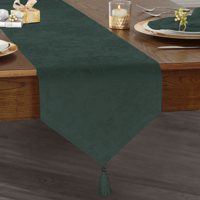 Astoria Grand Tilghman Rectangle Floral Christmas Polyester Table ...