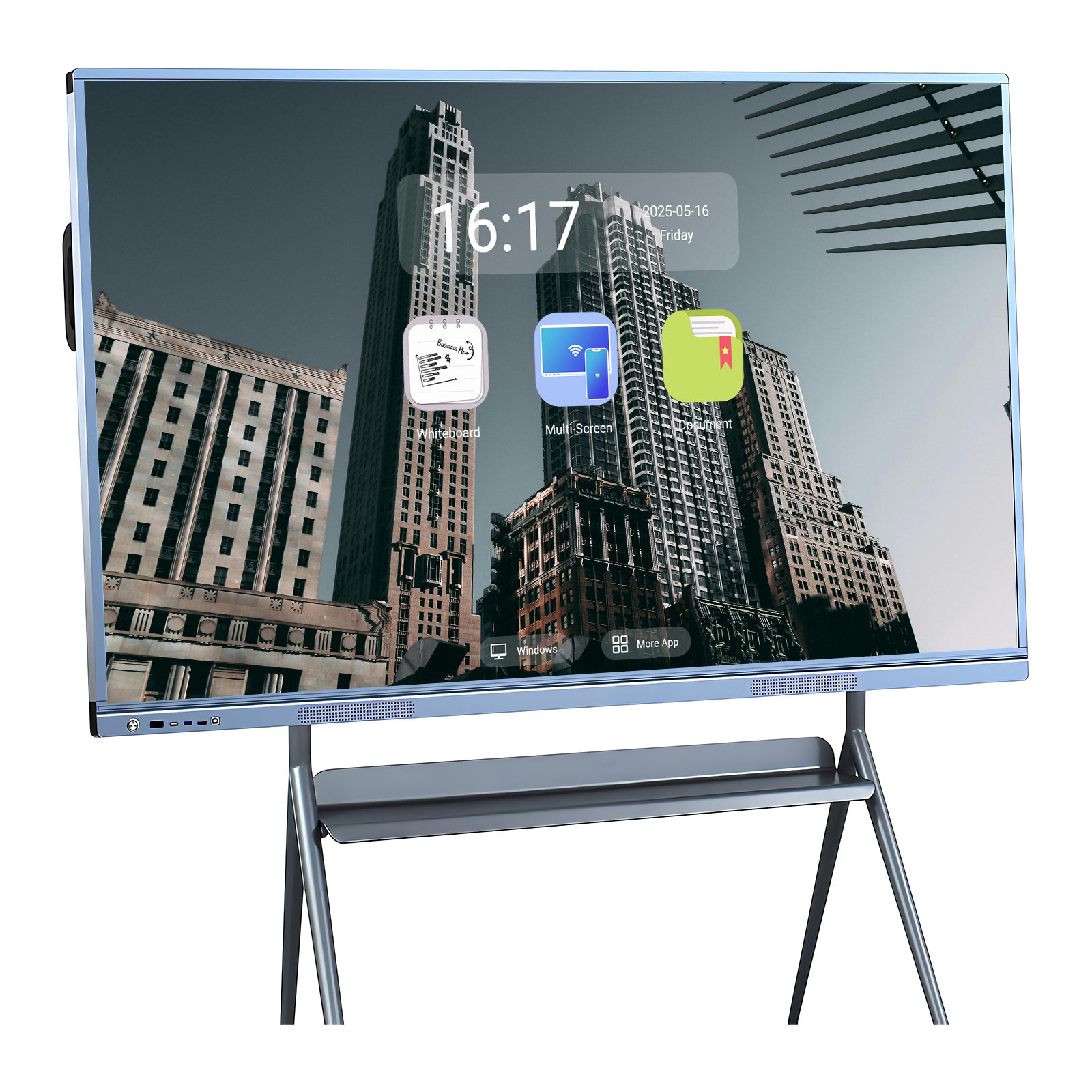 JYXCN 4K Smart Board 86 Inch Interactive Whiteboard All-in-One, Touch Screen Computer with Dual ...