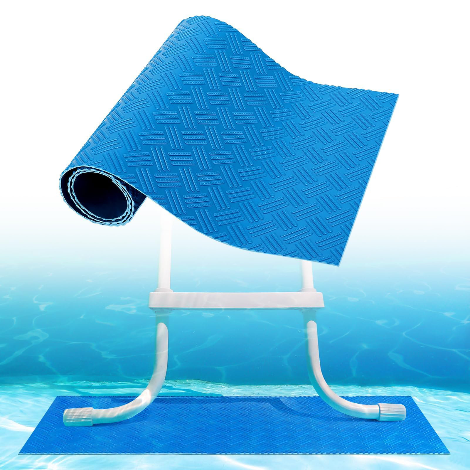 Fashion Finesse Swimming Pool Ladder Mat - Protective Pool Ladder Pad ...