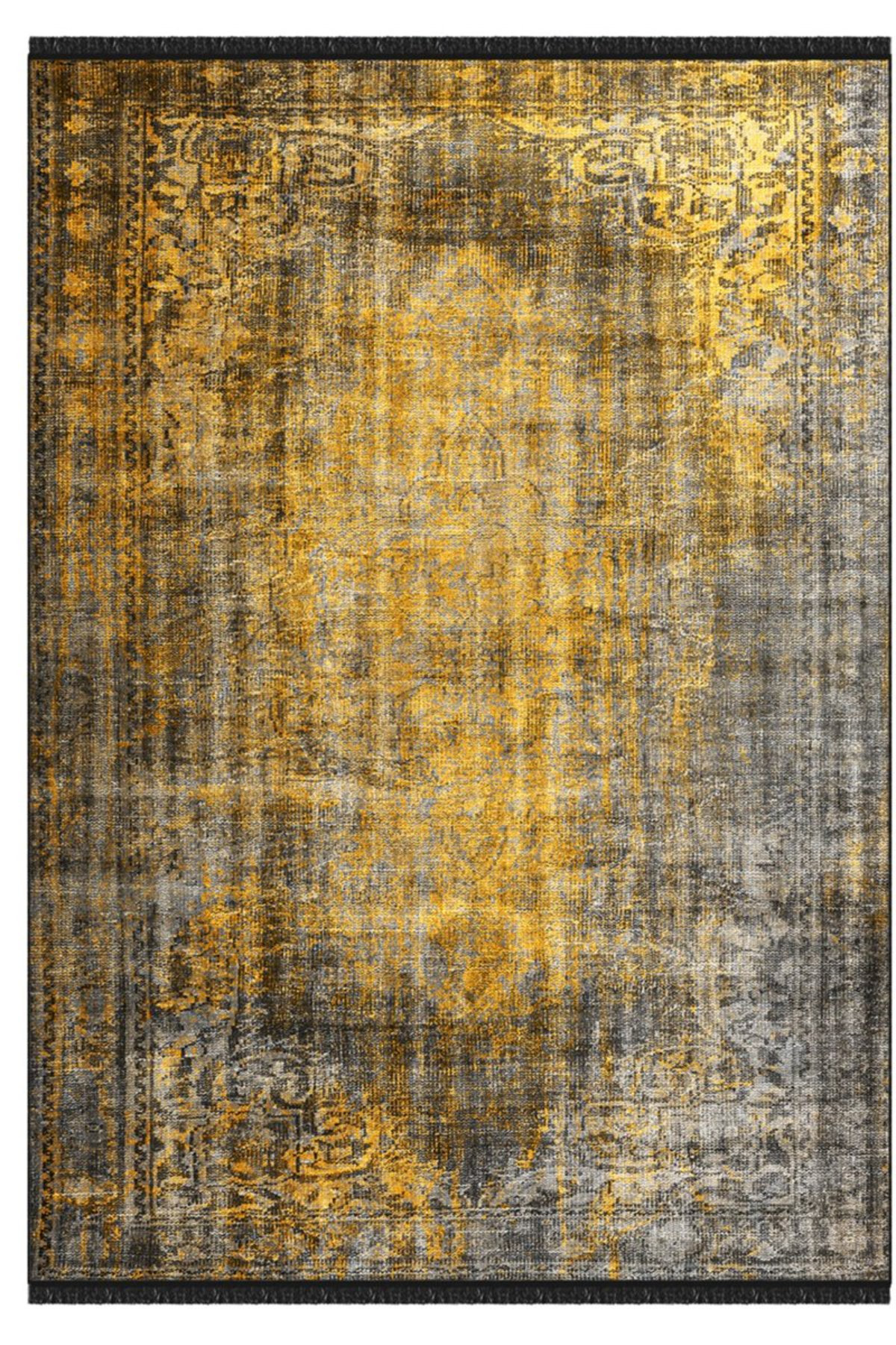 Rugpera Erblin Yellow Color Oriental Design Carpet Machine Woven ...
