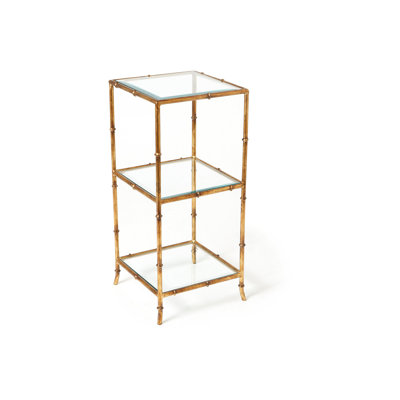 Bayou Breeze Robbie Glass Top End Table & Reviews | Wayfair