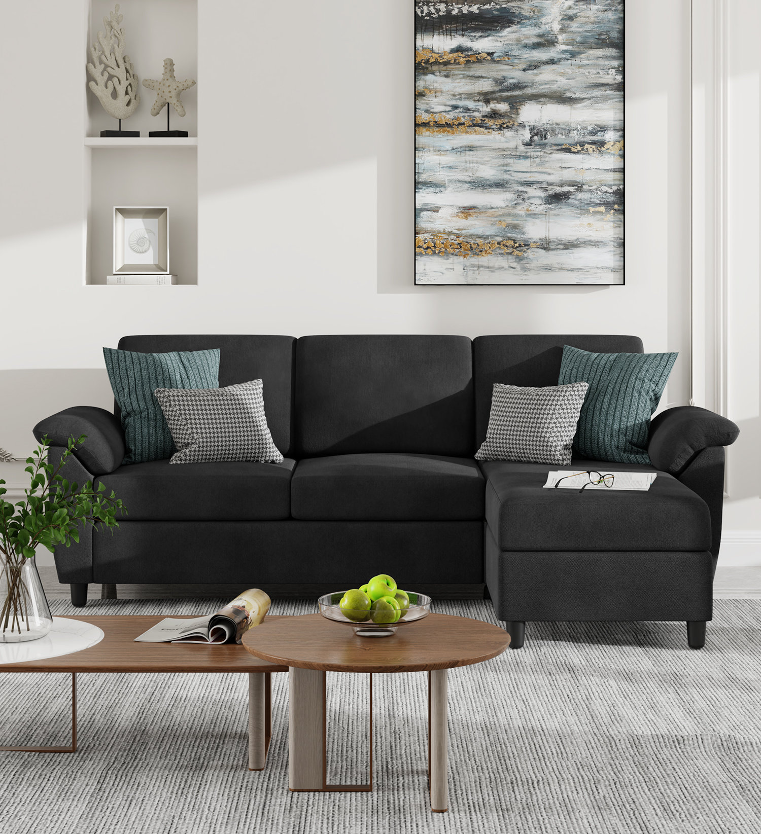 Wade Logan® Ashleh 79.1" Square Arm Modular Sofa & Reviews - Wayfair Canada
