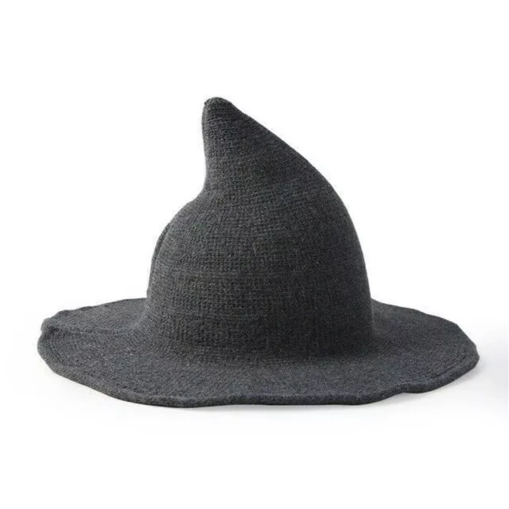 The Holiday Aisle® Halloween Wizard Hat Women Witch Hat Knitted Top ...