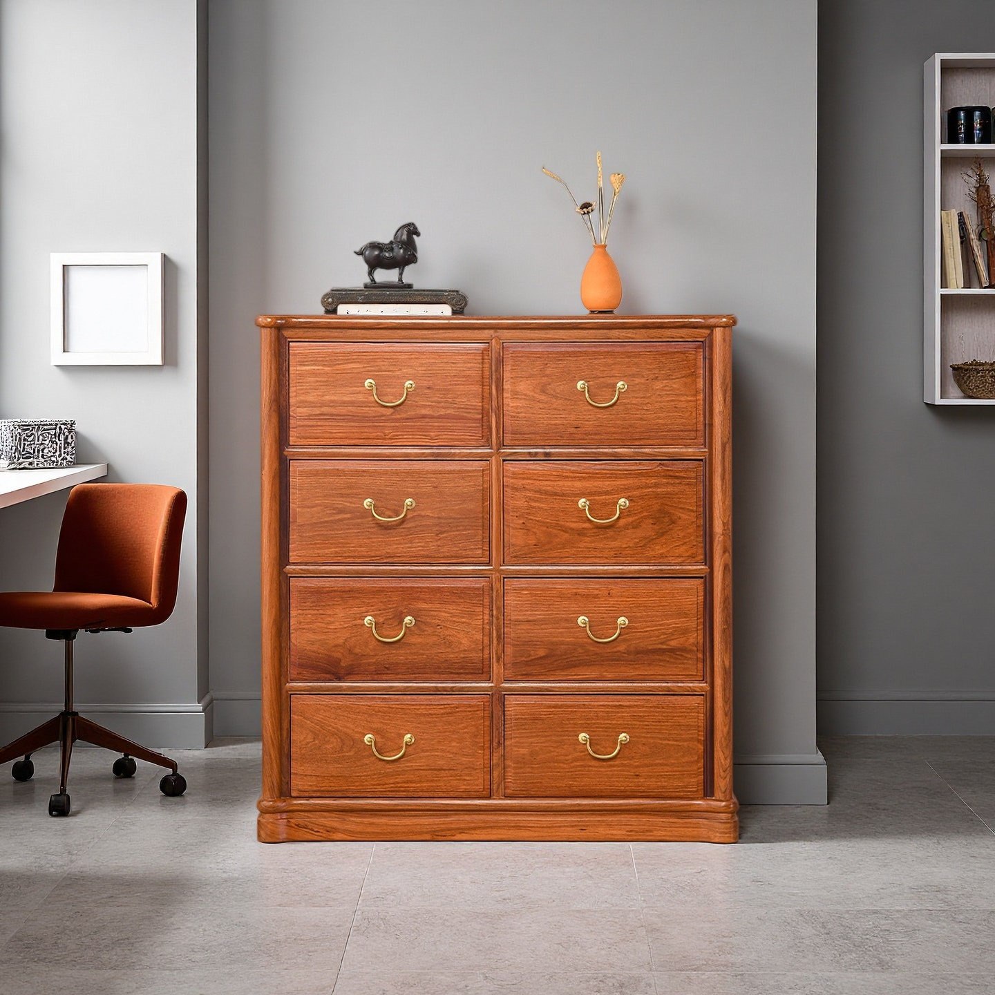 Bloomsbury Market Rosewood solid wood filing cabinet - Wayfair Canada