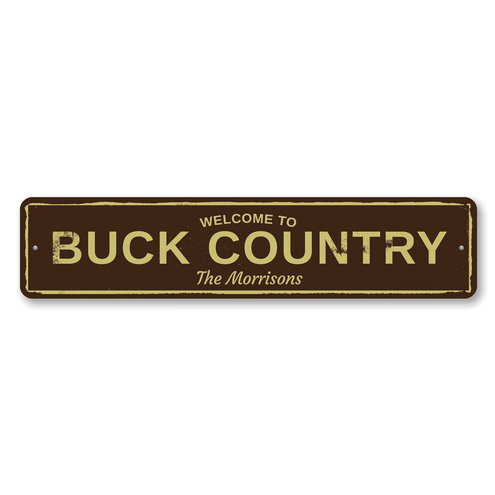 Trinx Buck Country Custom Aluminum Sign | Wayfair