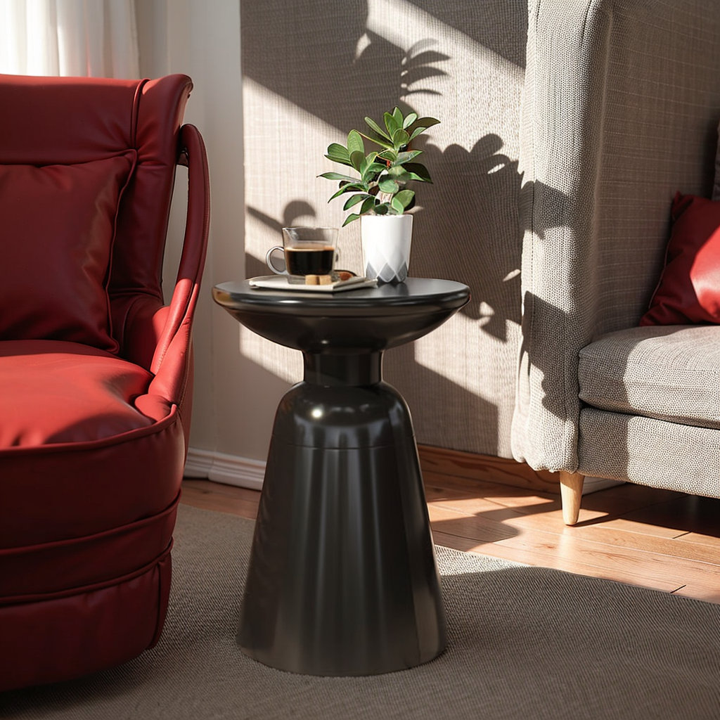 Ivy Bronx Outdoor Metal end Table -Large | Wayfair