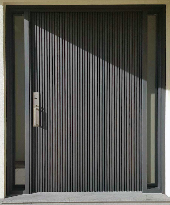 Custom Iron Door Pros Abstract Pivot Door | Wayfair