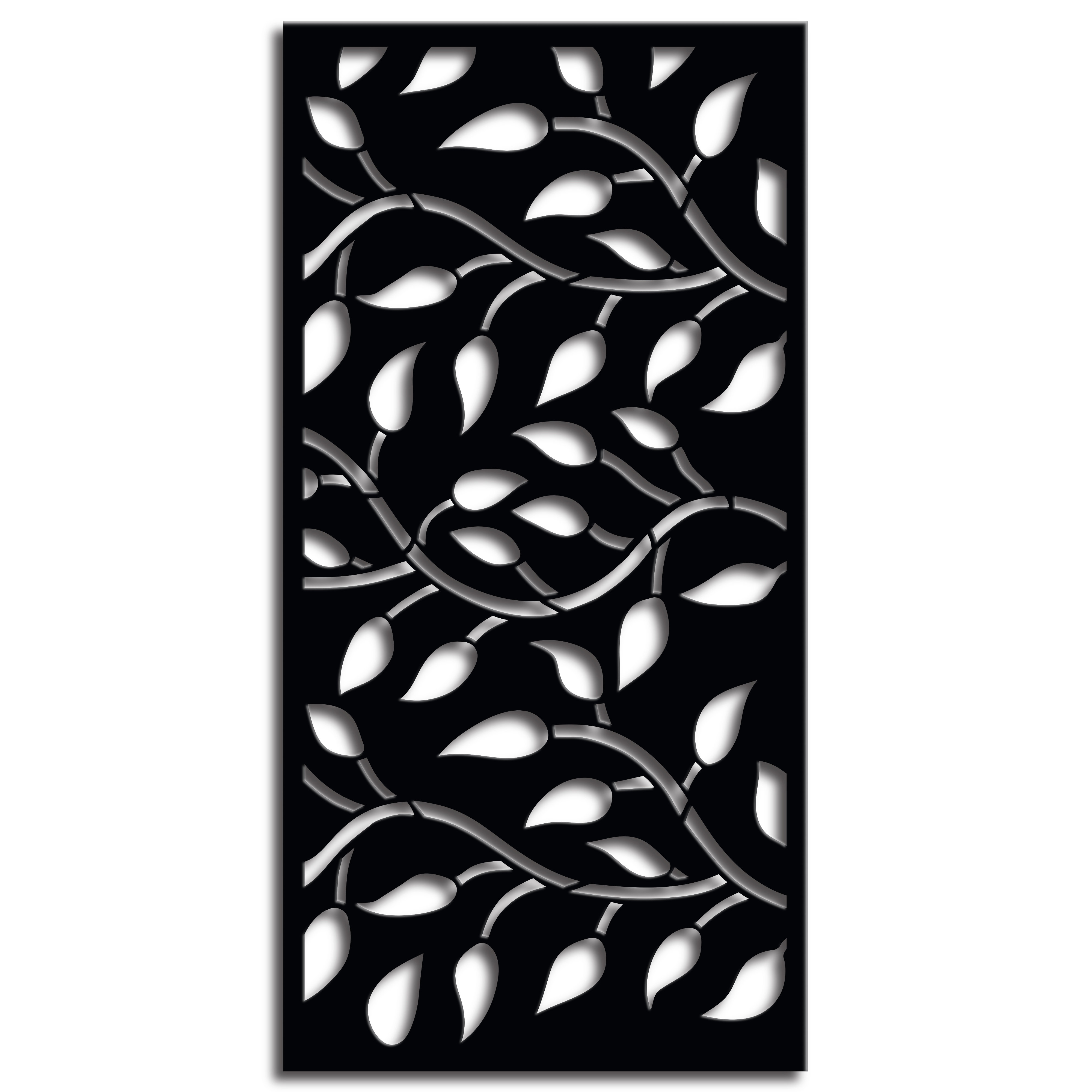 OUTDECO Galvanized Powder Coated Steel Leaf Decorative Panel | Wayfair