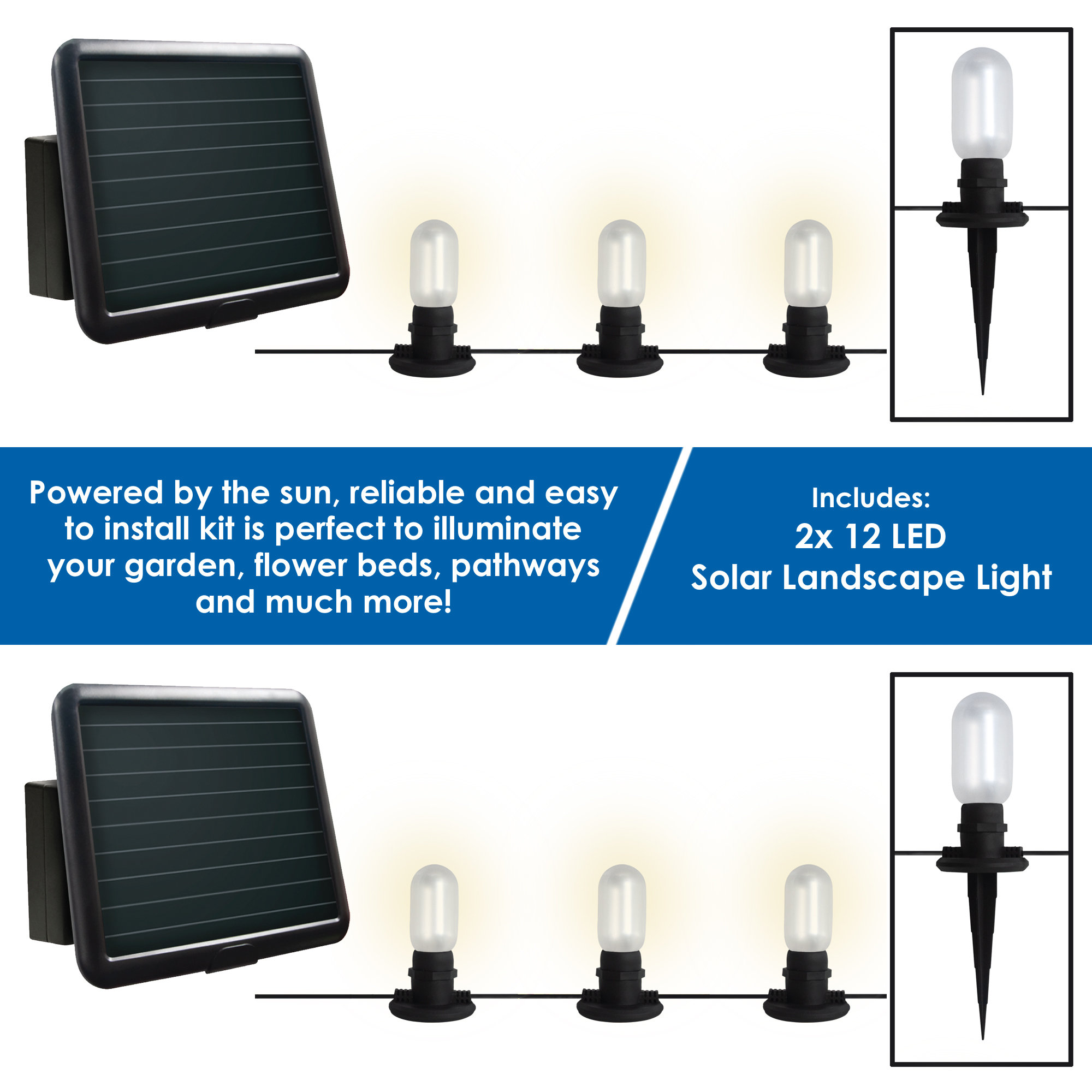 Sunforce Solar Lighting Garden Kit - Wayfair Canada