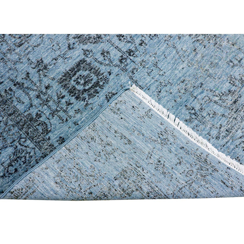 Bokara Rug Co., Inc. Hand-Knotted High-Quality Light Blue and Black ...