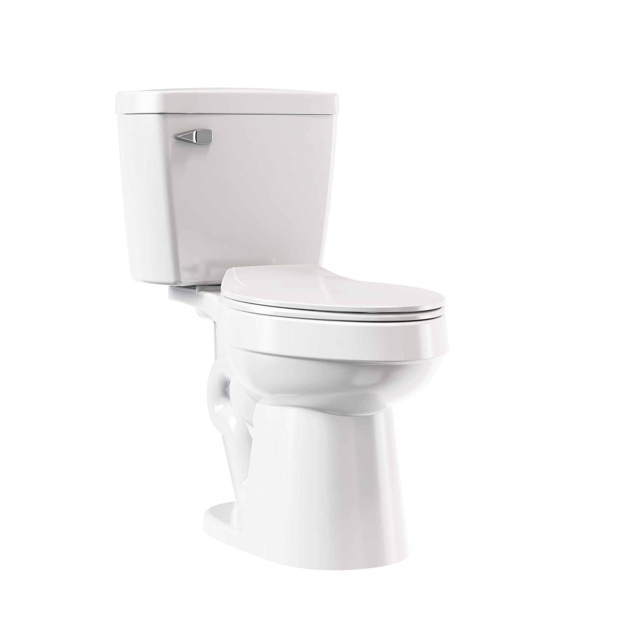 ELLAI Two Piece Elongated Toilets ADA Chair Comfort Height 16.5 ...