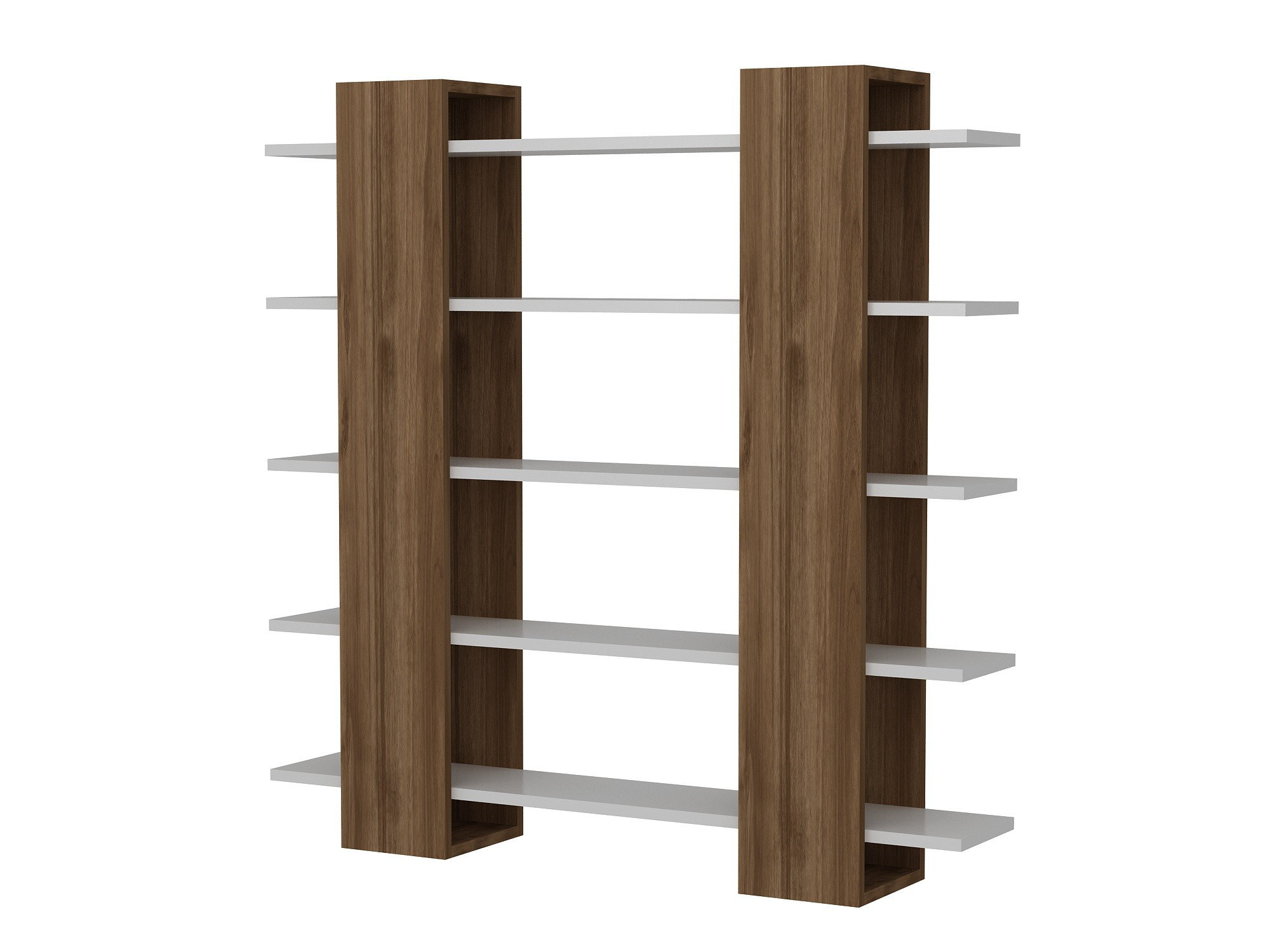 East Urban Home Hytop 47.24" H x 47.24" W Geometric Bookcase | Wayfair