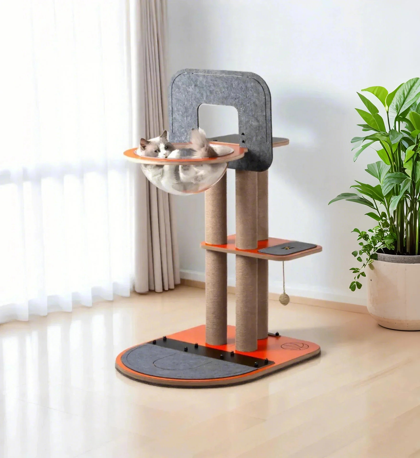 Tucker Murphy Pet™ Hewe Cat Basketball Hoop with Scratcher | Wayfair