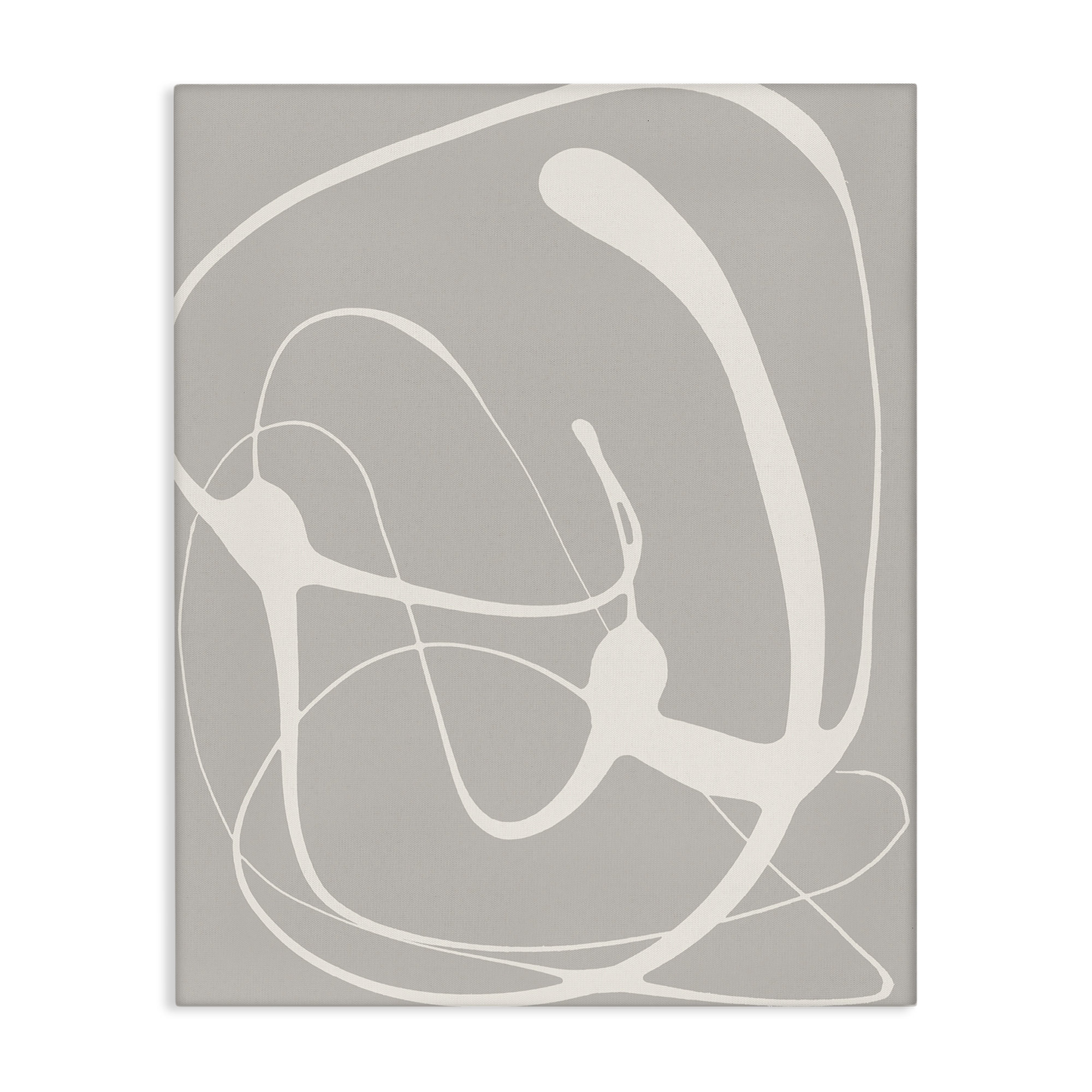 Wrought Studio™ Beige Very Abstract Figure Canvas Wall Art by Lanie ...