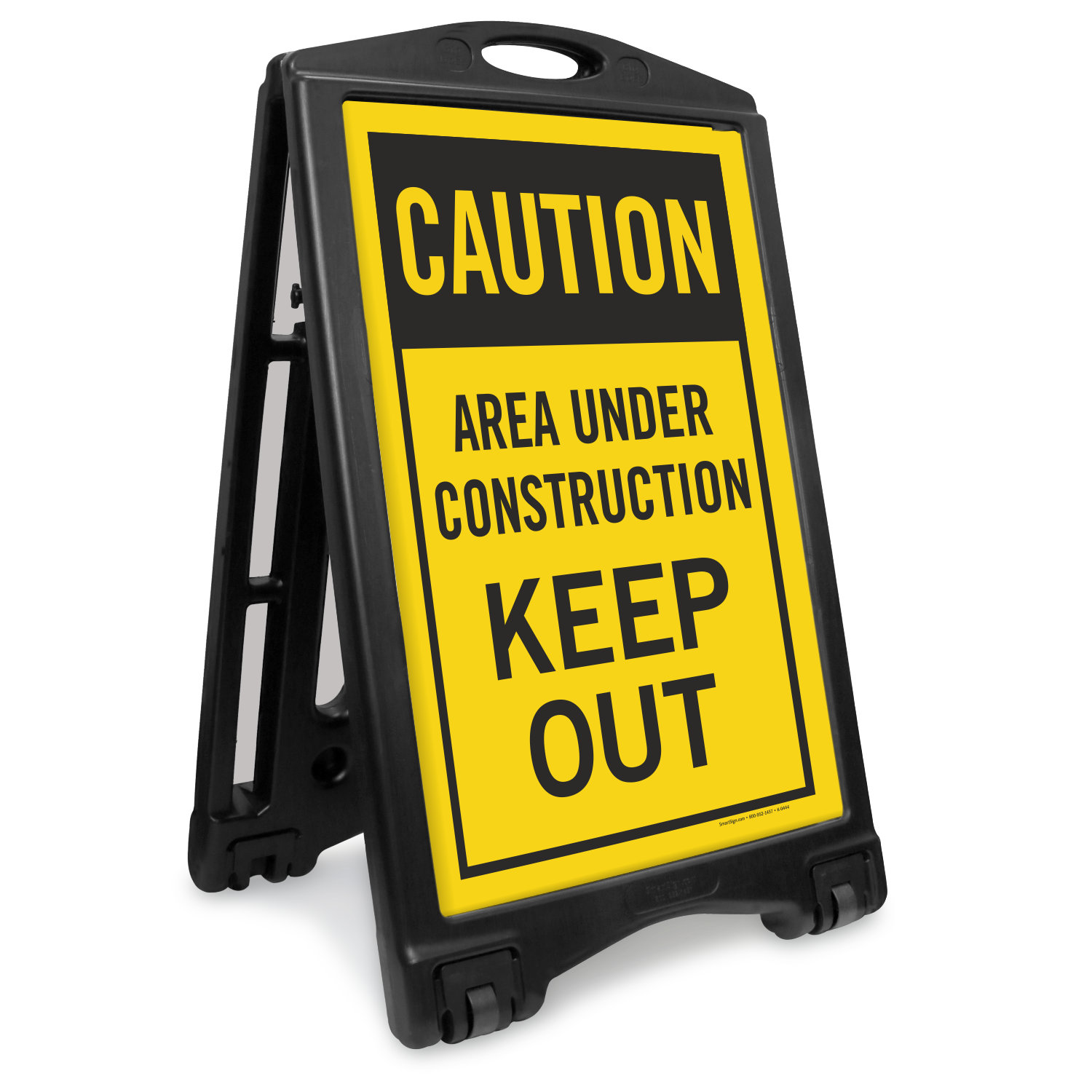 SmartSign Caution Area Under Construction Keep Out Portable Sidewalk ...