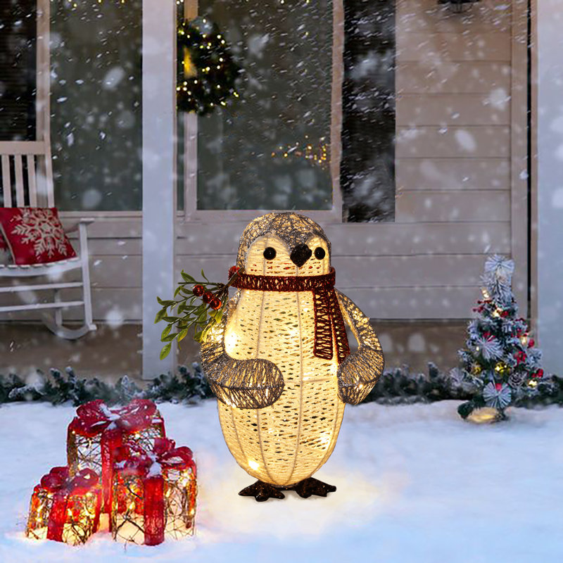The Holiday Aisle® Penguin Yard Lighted Display & Reviews | Wayfair