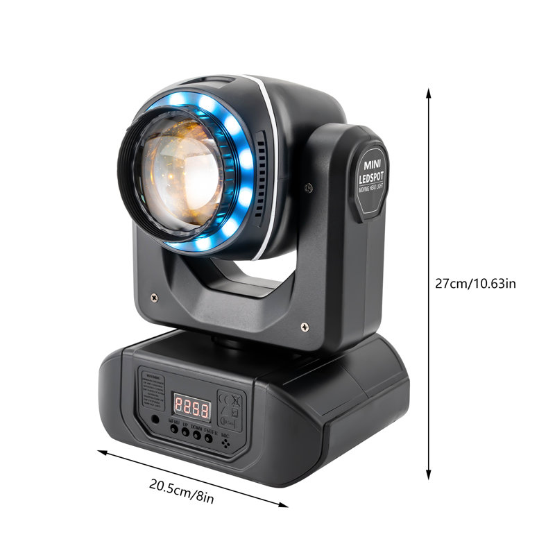 The Holiday Aisle® 80W LED Moving Head Spotlight Rotating With Remote ...