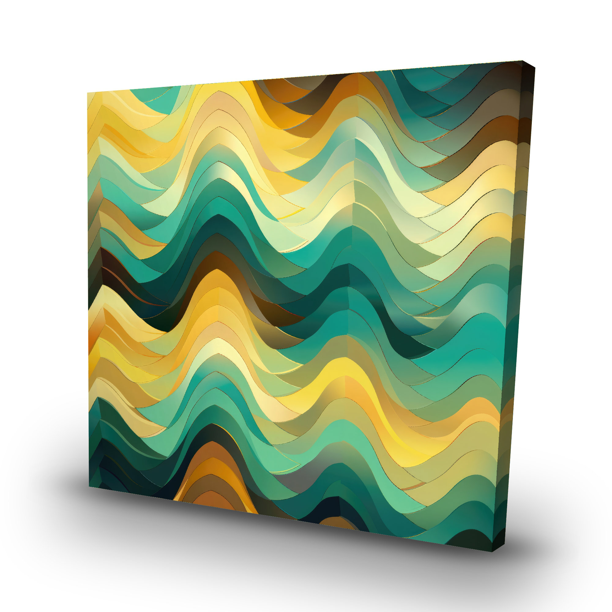 Lark Manor™ Jagged luxury - 32"x32" art on canvas | Wayfair