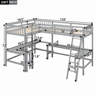 Latitude Run® Wood L-Shaped Loft Bed With Ladder And 2 Built-In L ...