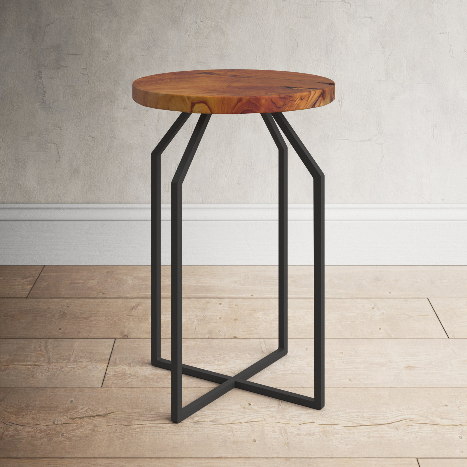 Birch Lane™ Myer Solid Wood Cross Legs End Table | Wayfair