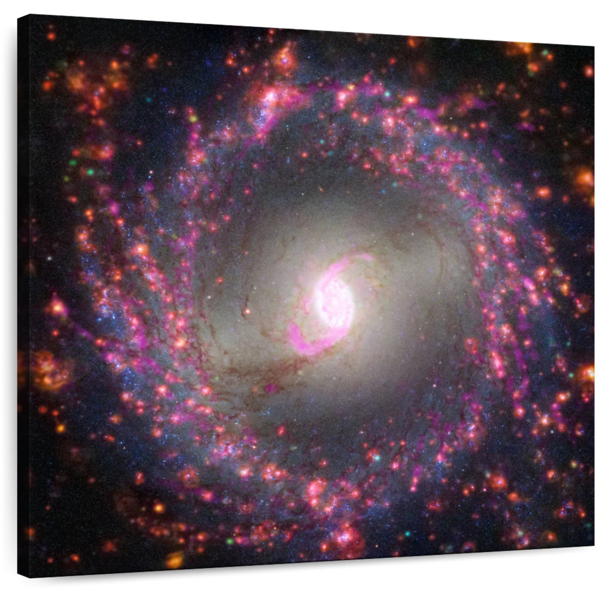 Ebern Designs Arney James Webb's Multiwavelength View Of NGC 3351 | Wayfair