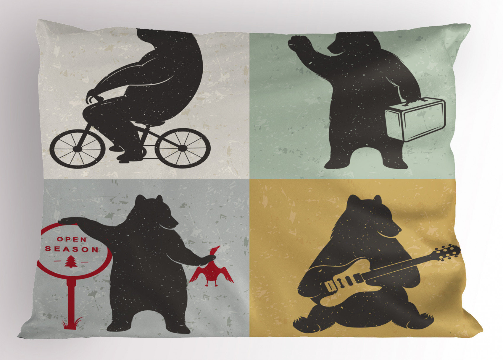 Ambesonne Bike Bear Sham | Wayfair