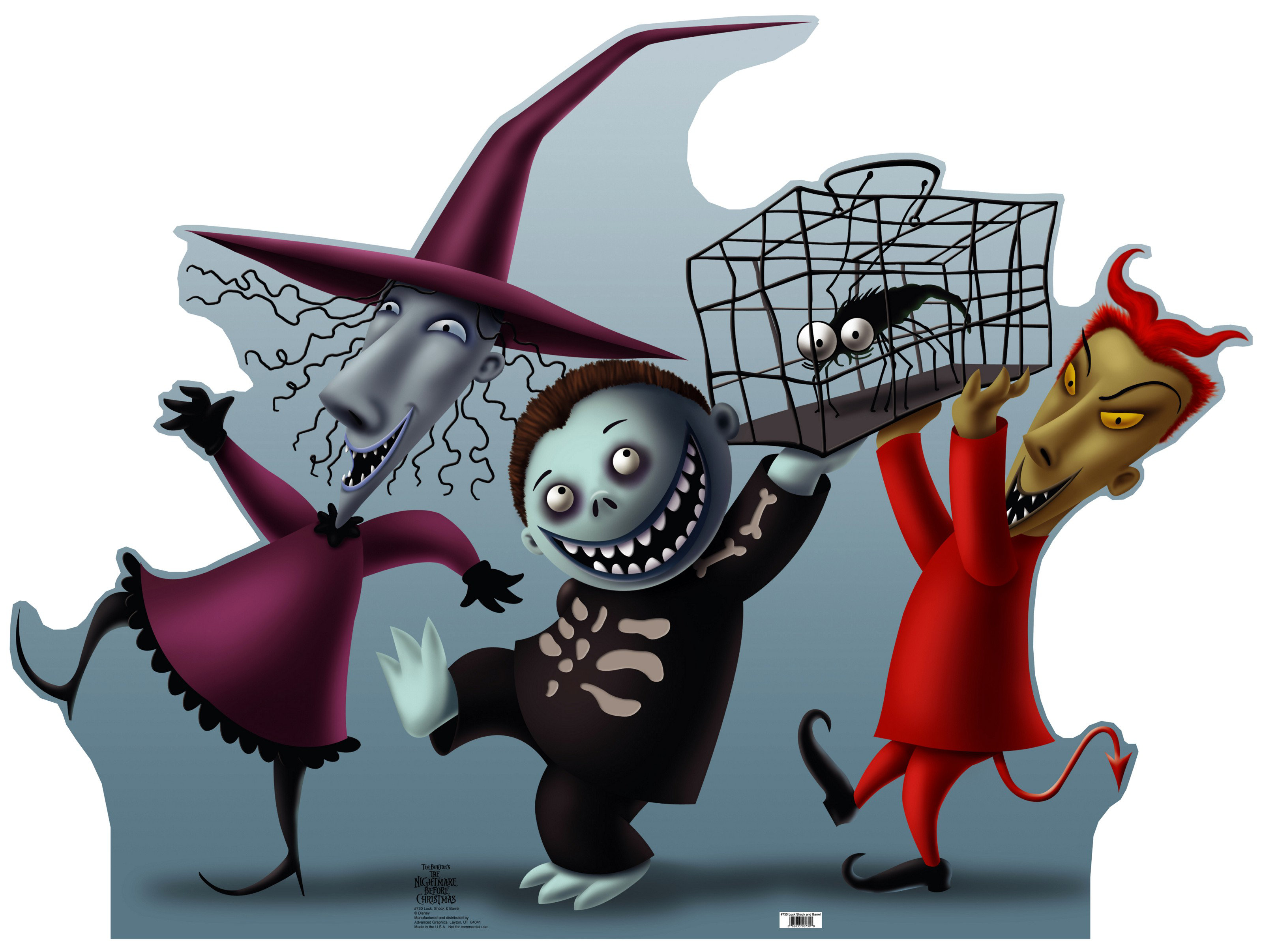 Advanced Graphics Nightmare Before Christmas - Lock, Shock and Barrel ...