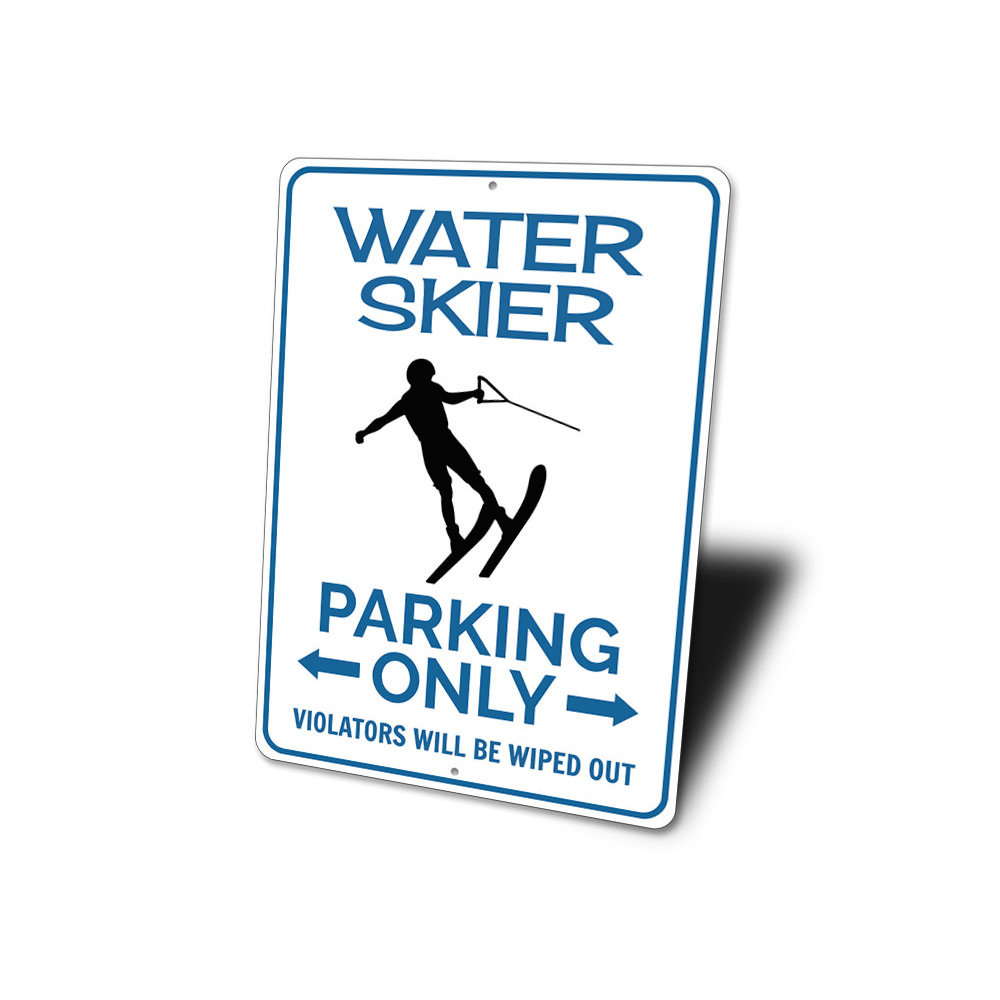 Lizton Sign Shop, Inc Water Skier Parking Aluminum Sign | Wayfair