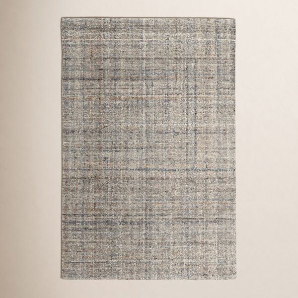 Dash and Albert Rugs Harris Blue/Brown Hand Micro Hooked Wool Rug ...