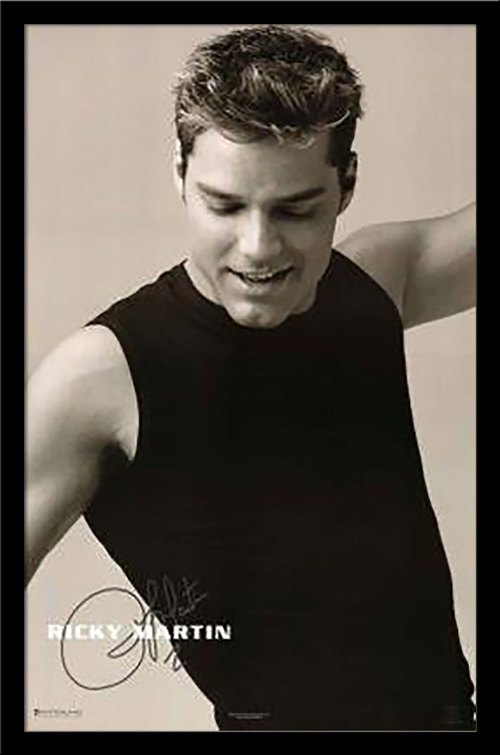 Buy Art For Less Ricky Martin Shirt Sexy - Picture Frame Photograph ...
