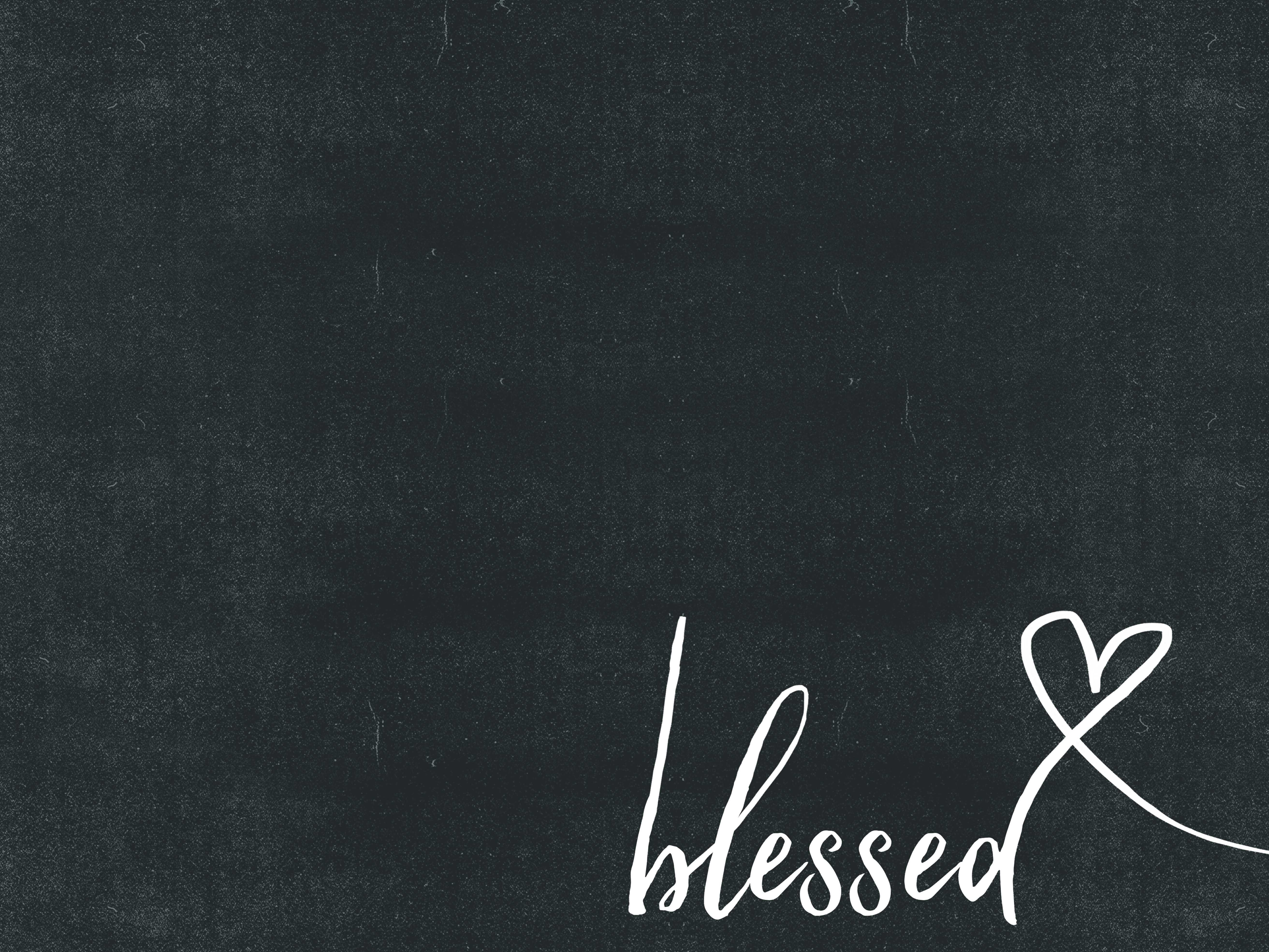 Trinx Gray Blessed Heart - Wrapped Canvas Textual Art | Wayfair