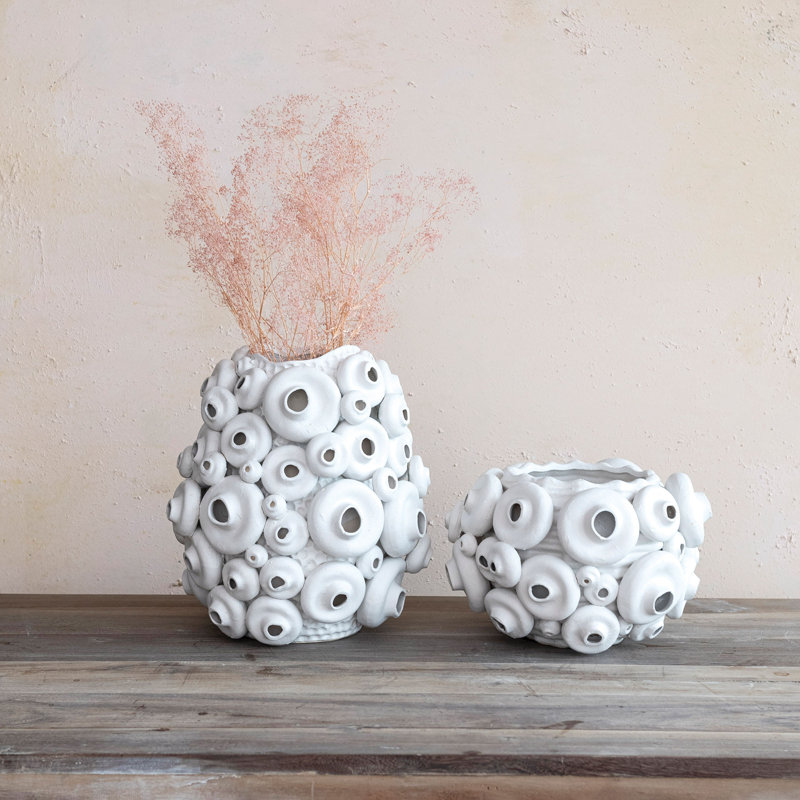 Dakota Fields Clelia Stoneware Table Vase | Wayfair