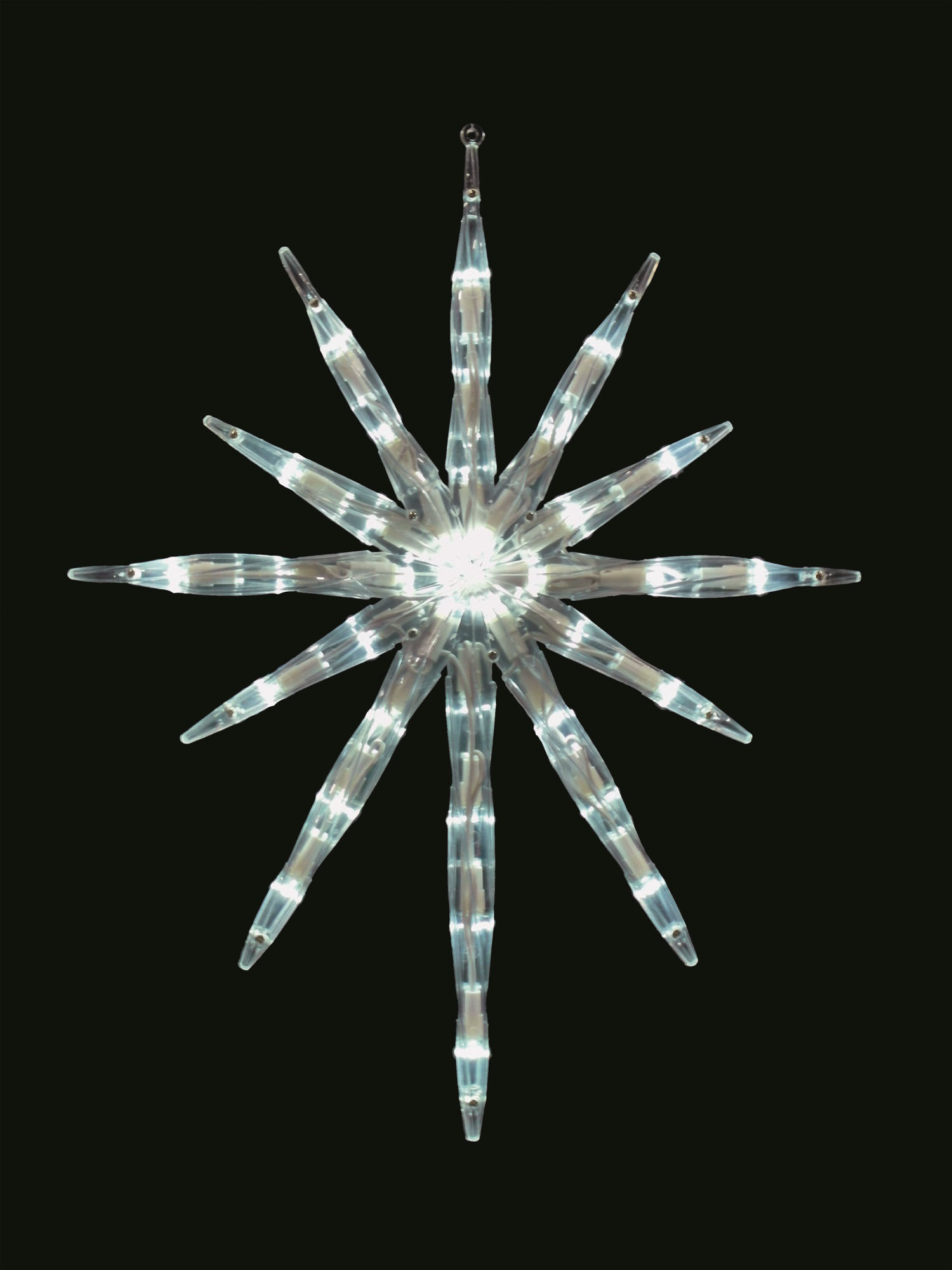 Northlight 17" LED Lighted Cool White 12-Point Starburst Hanging ...