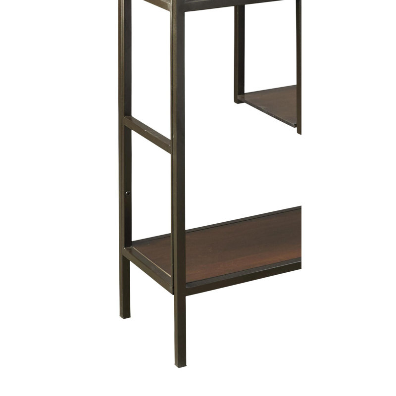 Etta Avenue™ Liliana Geometric Etagere Bookcase & Reviews | Wayfair