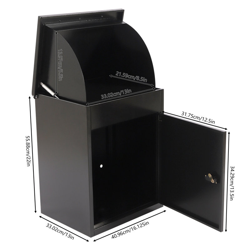 YaoTown Heavy Duty Locking Package Drop Box | Wayfair
