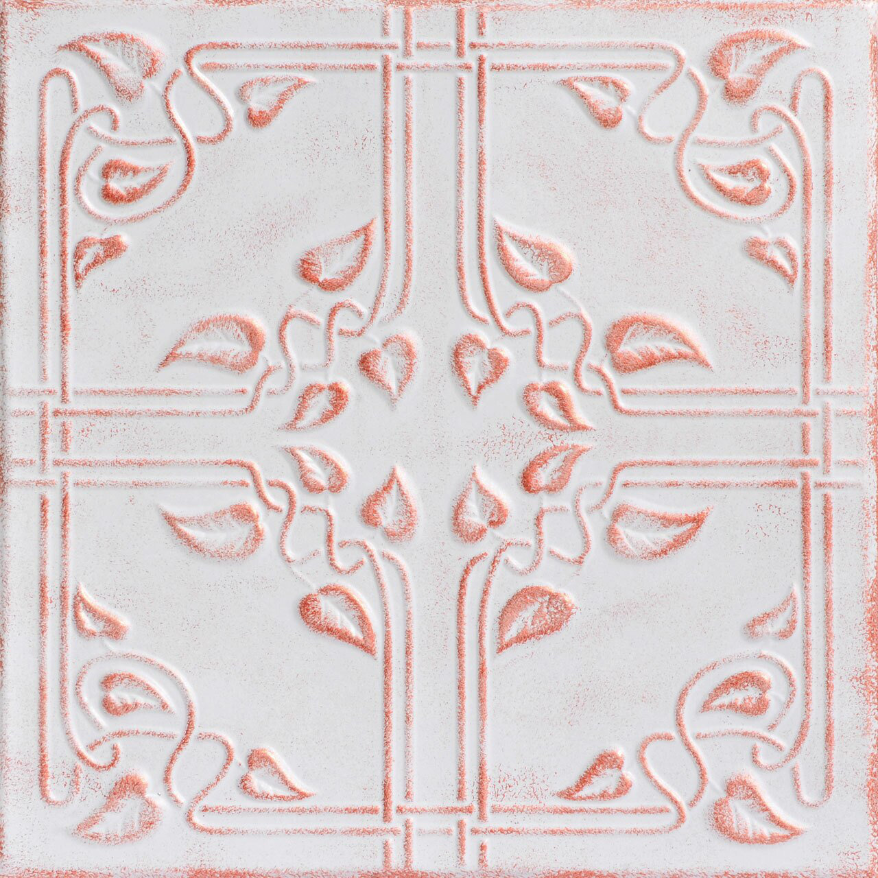 A La Maison Ceilings Ivy Leaves 1.6 ft. x 1.6 ft. Polystyrene Glue-up ...