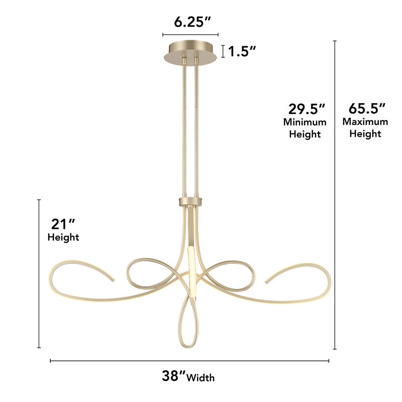 Willa Arlo™ Interiors LED Chandelier & Reviews | Wayfair