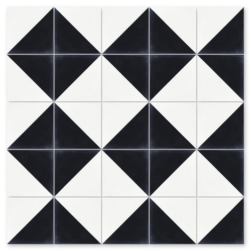 Villa Lagoon Tile Man Overboard 8" x 8" Cement Wall & Floor Tile | Wayfair