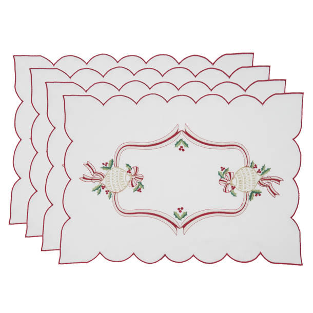 The Holiday Aisle® Rectangle Christmas Polyester Table Runner & Reviews ...