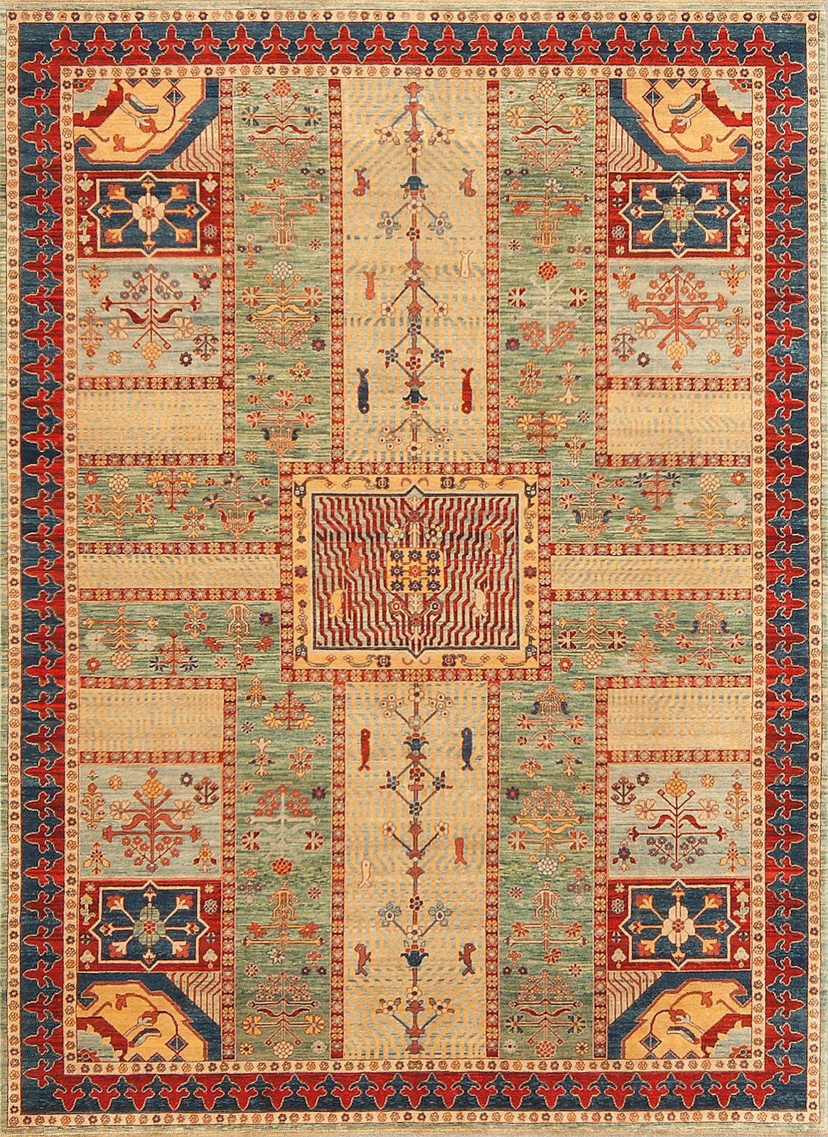 Bungalow Rose Seanin One-of-a-Kind 5'9" X 7'10" Area Rug Green | Wayfair