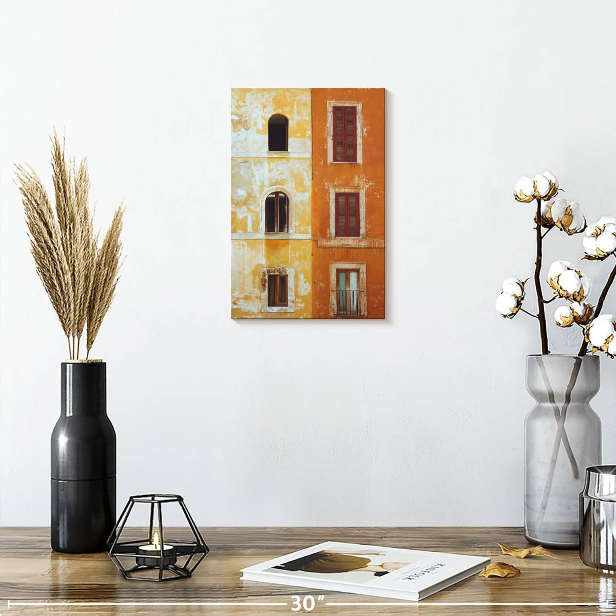 Ebern Designs Lilie Faded Buildings In Rome | Wayfair